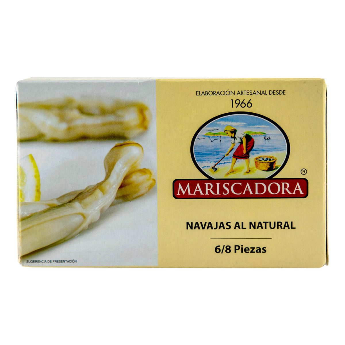 Spanish Razor Clams Brine Mariscadora | Navajas Galicia Rías